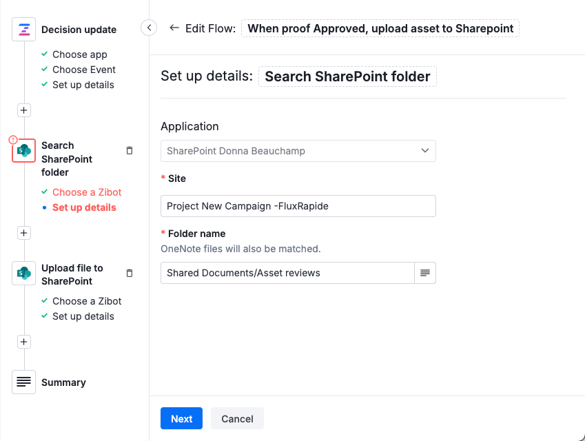 Integrate with SharePoint – Ziflow